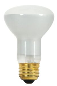 satco s8519 130-volt 45-watt r20 medium base light bulb, frosted