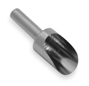 scoop, 8 oz, 304 stainless steel