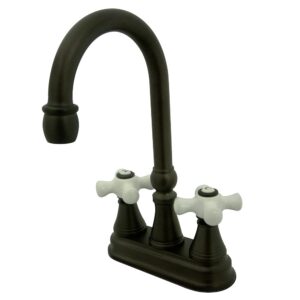 kingston brass ks2495px governor bar faucet, 5" spout reach, oil rubbed bronze