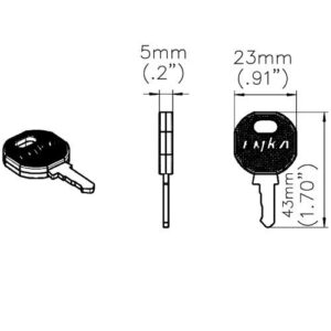 1108-U37 EMKA EK2233X Key