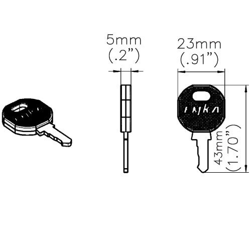 1108-U37 EMKA EK2233X Key