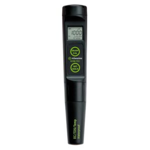 milwaukee ec59 led waterproof combination pocket ec/tds/temp tester with replaceable electrode, 3999 microsiemens/cm, 1 microsiemens/cm resolution, 2 percent ec/tds accuracy, 0.0 to 60.0 degree c