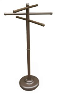 outdoor lamp company 401brz portable outdoor 3 bar towel tree - bronze