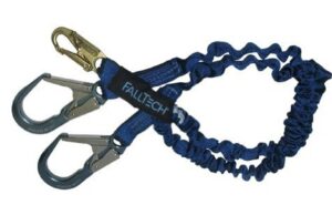 falltech 7240y3 internal elastech shock absorbing lanyard, 6-foot