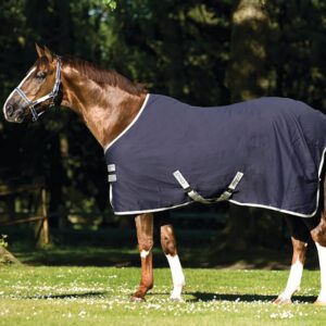 horseware ireland amigo stable sheet x sur poly, color: navy/silver, size: 78 (adrf22-bi00-78)