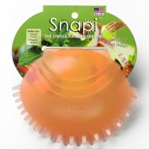 snapi - the single handed salad server - tangerine