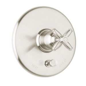 rohl mb1939xmpn michael berman collection contemporary/modern pressure balance bath or shower trim and rough with diverter and cross handles