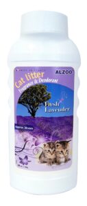 alzoo cat litter deodorizer, lavender bay