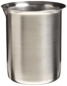 polar ware 250b stainless steel griffin style beaker, 250 ml capacity, 2-5/8" od x 3-1/4" h