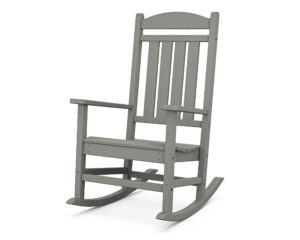 polywood r100gy presidential outdoor rocking chair, slate grey