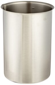 polar ware 4000b stainless steel griffin style beaker, 4000 ml capacity, 6-1/8" od x 8-7/8" h