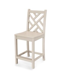 polywood® chippendale counter chair, sand