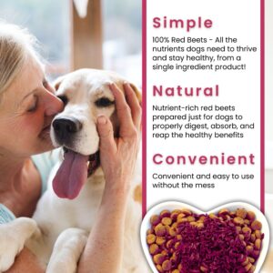 Olewo Original Red Beets for Dogs – Natural Dog Anti Itch, Dog Food Topper, Skin & Coat Support – Dehydrated Vegetables for Dogs, Dog Supplements & Vitamins, Toppers for Dogs, Fiber for Dogs, 5.5 lbs