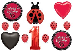 ladybug 1st first birthday party balloons decorations supplies new