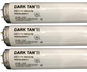 wolff system wolff dark tan ii f71 t12 100w tanning bed bulbs, box of 16 lamps