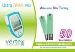 ultra trak pro blood glucose test strips mail order box of 50 - vertex