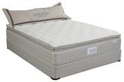 spinal comfort pillowtop queen size (60"x80"x12") mattress and box spring set - fully assembled, orthopedic, spinal back support, longlasting by dream solutions usa