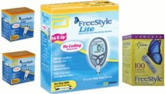 abbott freestyle freedom lite meter kit and 50 test stripsqq