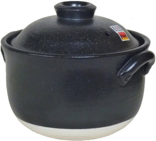 Rice casserole double lid Yokkaichi Banko ware [rice pot of old-fashioned (made in Japan) [authentic] 4 Go 0 sent (Japan import / The package and the manual are written in Japanese)