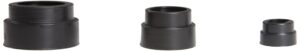 bergen industries t8-ec replacement end cap for t8 tube guards, black, 25-pack