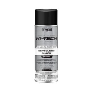 seymour 16-139 hi-tech enamels spray paint, semi-gloss black 12 ounce (pack of 1)