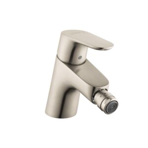 hansgrohe 31920821 focus 5-inch tall 1 bidet faucet in brushed nickel