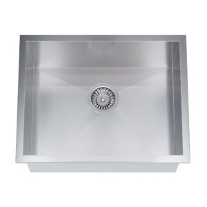 dowell undermount single bowl stainless steel kitchen sink handcrafted series (18 gauge 6002 2318c)