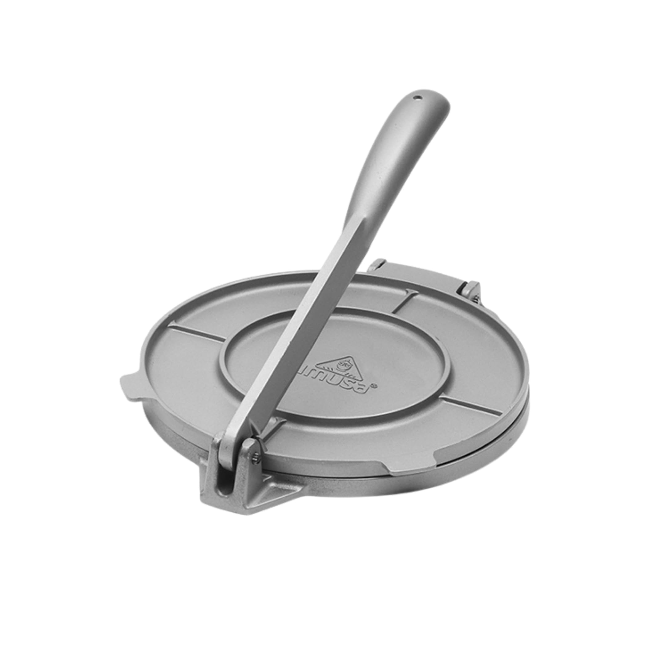 IMUSA USA MEXI-86009M Cast Aluminum Tortilla & Roti Press 8-Inch, Silver