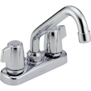 delta faucet 2133lf, 6.84 x 6.38 x 6.84 inches, chrome