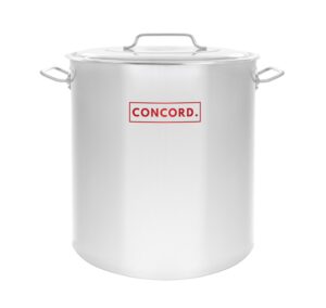 concord cookware stainless steel stock pot kettle, 80-quart