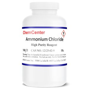 ammonium chloride, high purity, 1lb. (16 oz.).