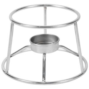 american metalcraft cifdr stainless steel fondue pot stand, 5-inch diameter