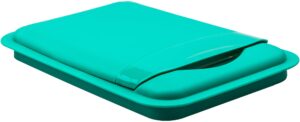 hardware resources 35 quart plastic waste container lid, green