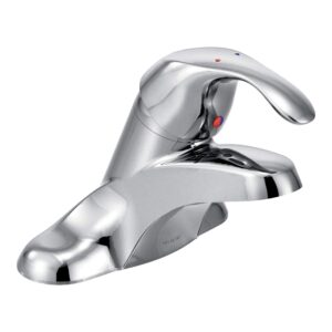 moen 8439 commercial m-bition 4-inch centerser bathroom faucet with 3-inch lever handle, 1.5-gpm, chrome