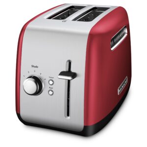 kitchenaid kmt2115er toaster with manual high-lift lever, empire red, 2 slice