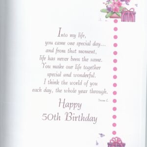 With Love To My Wife On Your 50th Birthday card