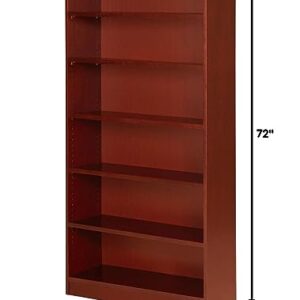 LLR89054 - Lorell Six Shelf Panel Bookcase