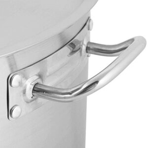 Royal Industries Classic Stock Pot with Cover, 100 qt, 19.7" x 19.7" HT, Stainless Steel, Commercial Grade - NSF Certified