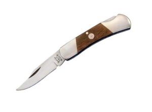 bear & son c226 heritage walnut lock back upswept knife, 3"