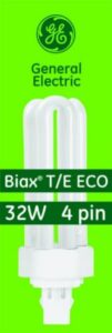 ge lighting energy smart cfl 97632 32-watt, 2400-lumen triple biax light bulb with gx24q-3 base, 10-pack