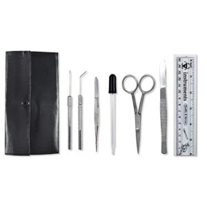 dr instruments intermediate dissection kit - stainless steel - kit 62 - single fold case