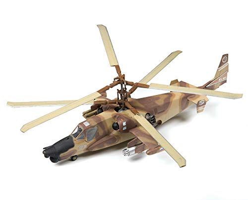 Zvezda 500787216 500787216-1:72 Russian Attack Helicopter Hokum Plastic Construction Kit Model Kit Assembly for Beginners Detailed Olive