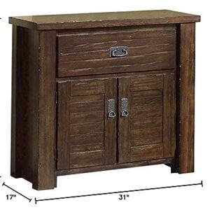 Progressive Furniture Trestlewood Nightstand, 31" x 17" x 31", Mesquite Pine