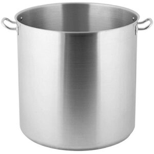 Royal Industries Classic Stock Pot with Cover, 100 qt, 19.7" x 19.7" HT, Stainless Steel, Commercial Grade - NSF Certified