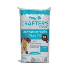 fairfield poly-fil crafter’s choice packaging fiber, 10 ounce (pack of 1), blue