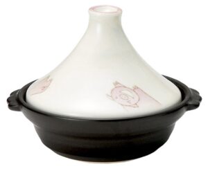 mino ware k51030 animal series mini tagine pot, pig