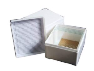 premiere slide storage box for 2"x3" slides, white, 25 capacity