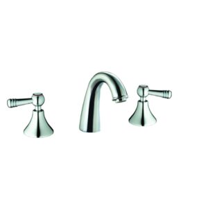 dawn ab12 1018c 3-hole, 2-handle widespread lavatory faucet, chrome