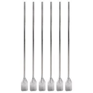 sparta stainless steel mixing paddle, dishwasher safe with long handle for kitchen, cooking, 60 inches, silver, (pack of 6)