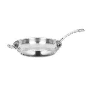 cuisinart french classic tri-ply stainless 12-inch fry pan with helper